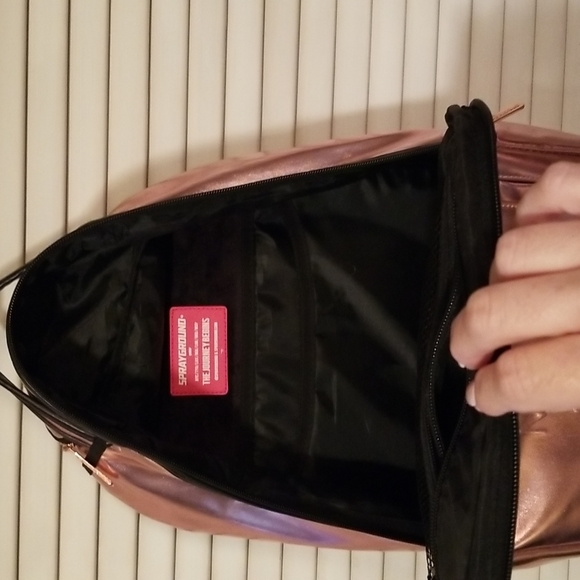 Sprayground | Bags | Sprayground Rose Gold Metallic Backpack | Poshmark
